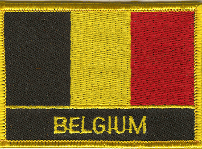 Belgium | World Flag Patch with Name | Flag Patch Shop