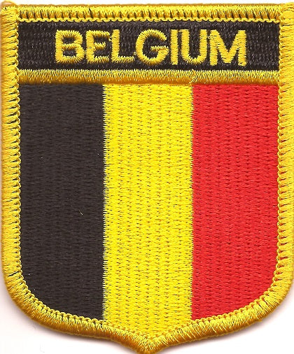 Belgium | World Shield Flag Patch | Flag Patch Shop