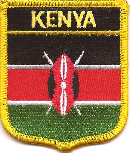 Kenya | World Shield Flag Patch | Flag Patch Shop