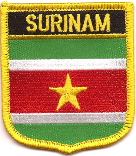 Suriname | World Shield Flag Patch | Flag Patch Shop