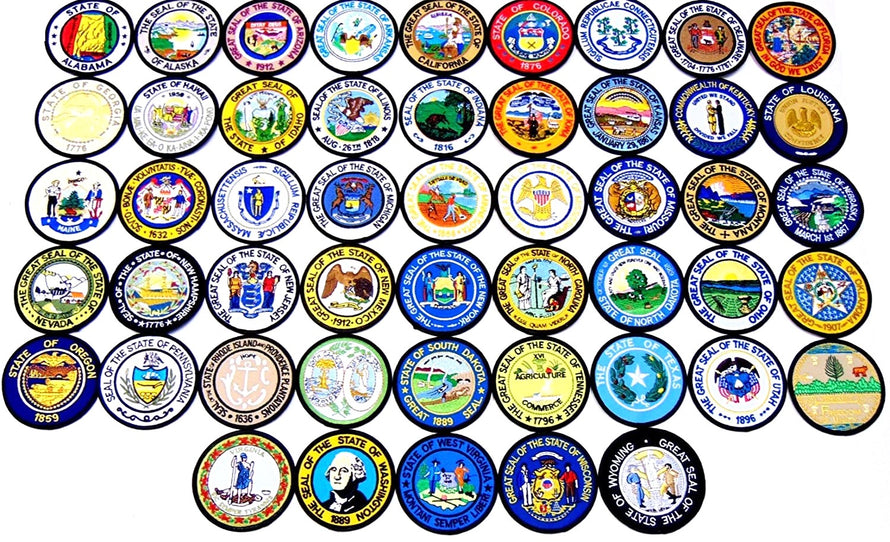 Flag patches, state flag patches, embroidered state patches, state flag ...