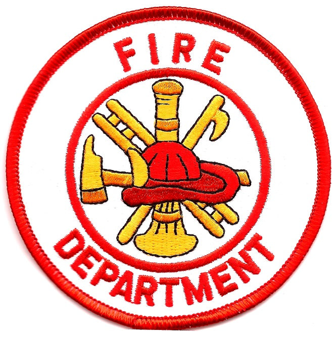 Fire Department Seal Patch White Background | Flag Patch Shop