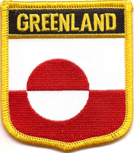 Greenland | World Shield Flag Patch | Flag Patch Shop