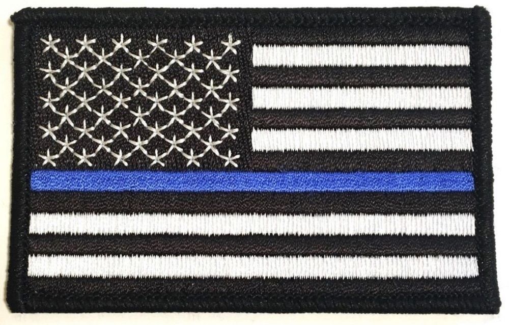 Police Memorial Flag Patch | Flag Patch Shop