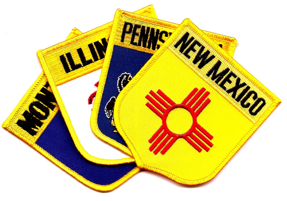 State Flag Shield Patches | Flag Patch Shop