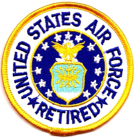 US Air Force Retired | Military Crest Patch | Flag Patch Shop